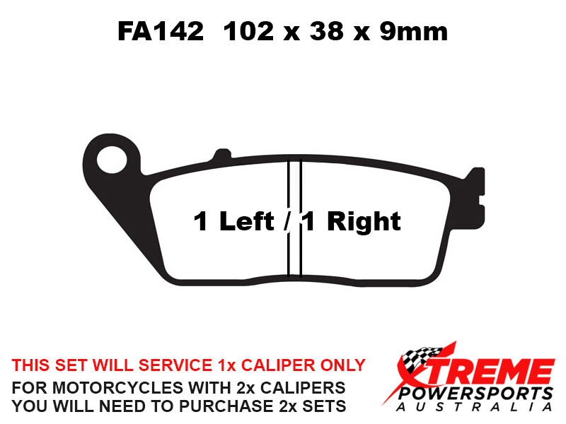 Honda NX 650 88-97 EBC HH Sintered Rear Brake Pads, FA142HH | eBay