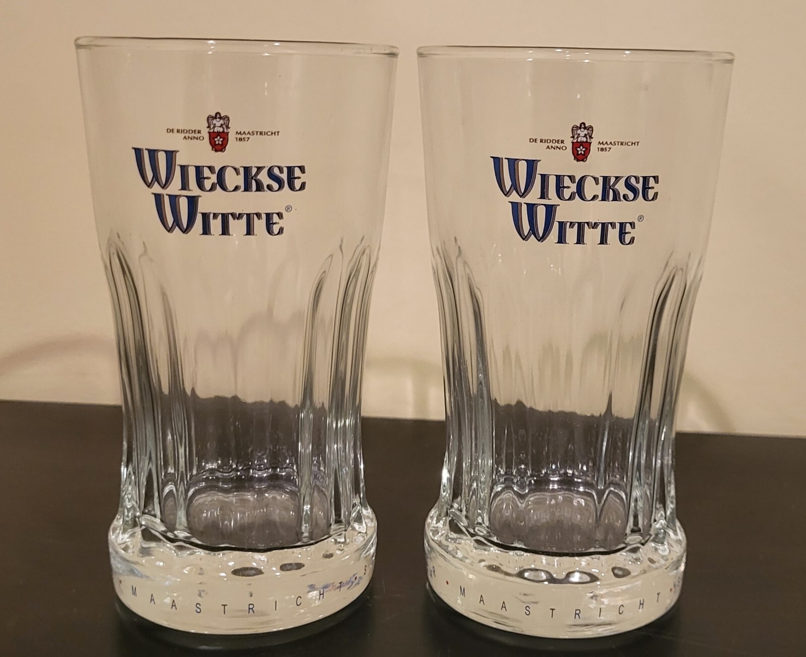 Set of 2 Wieckse Witte Beer Glasses Holand Netherlands Retired | eBay