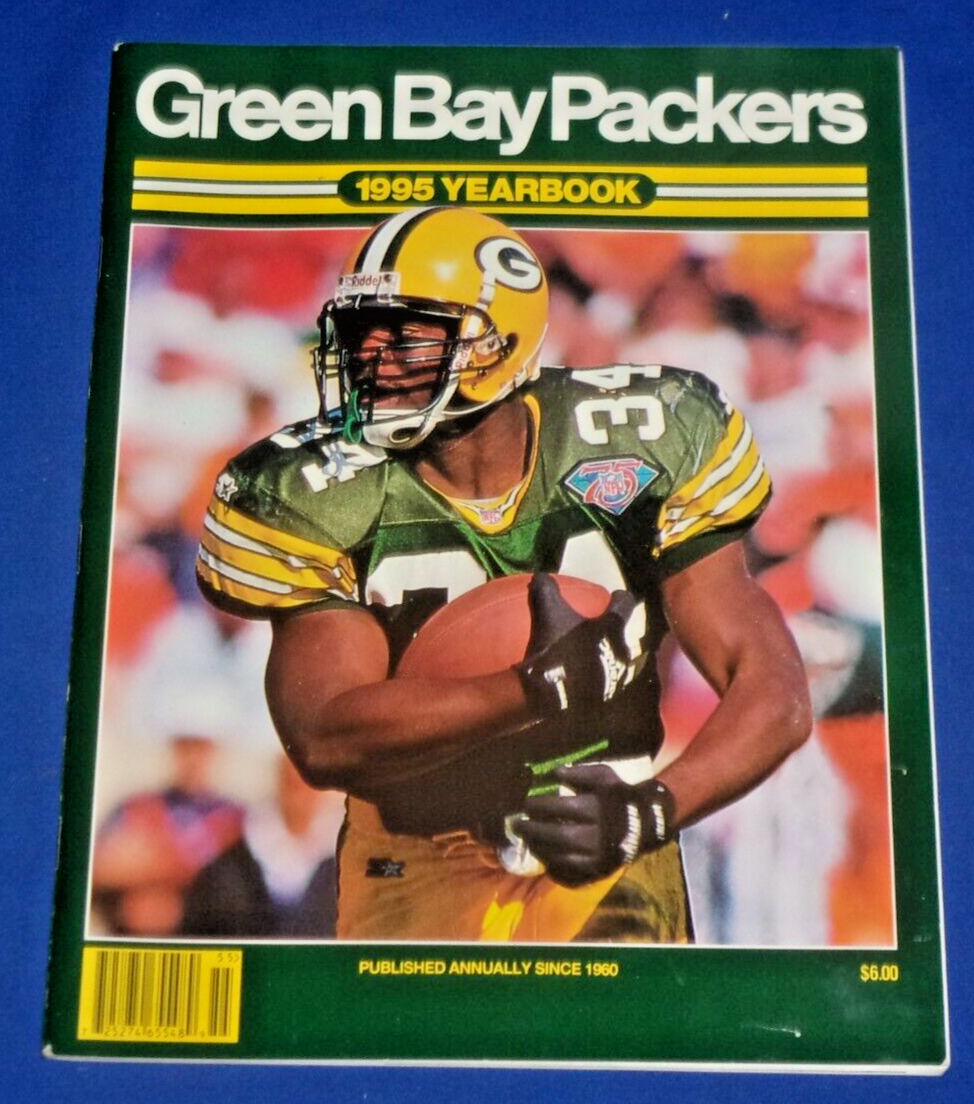 1995 Green Bay Packers Yearbook, Running Back Edgar Bennett On The ...