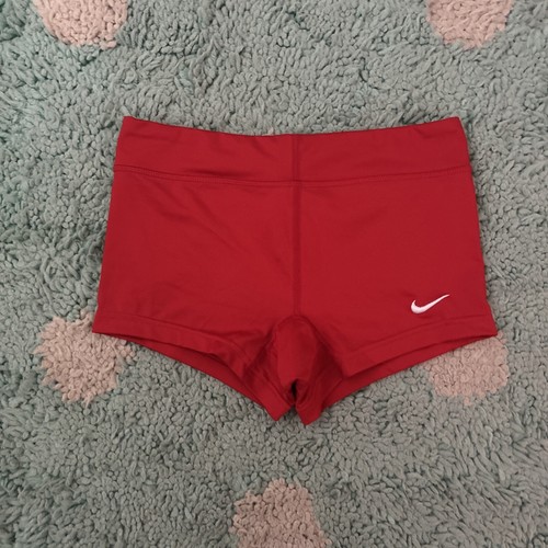 Nike Compression Shorts Red Volleyball Cheer Uniform Active Briefs XS ...