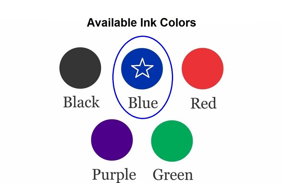 Ideal 50 Replacement Ink Pad Blue Ink | eBay