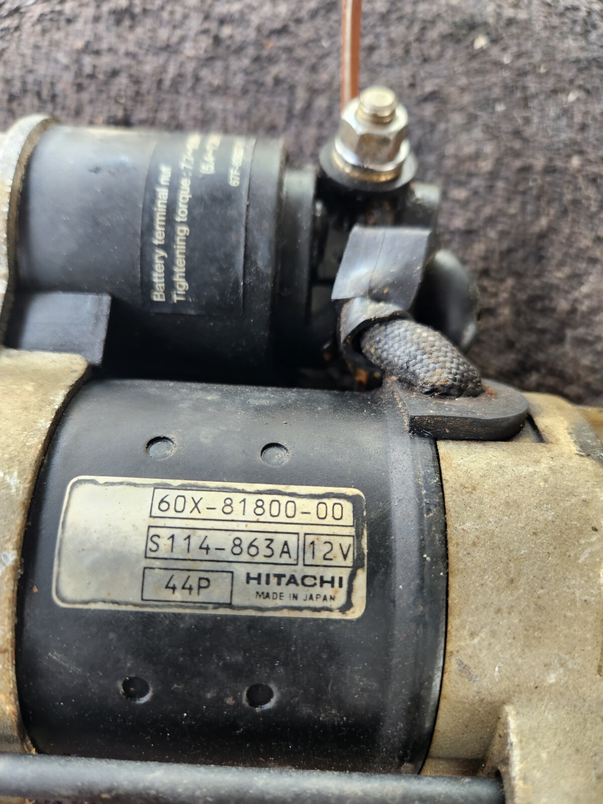 2005 Yamaha Outboard 250 HP 2 Stroke HPDI Starter Motor Assembly 60X ...
