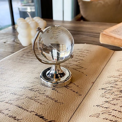Ins Mini Crystal Globe Transparent Earth Globe Ball Glass Miniature ...