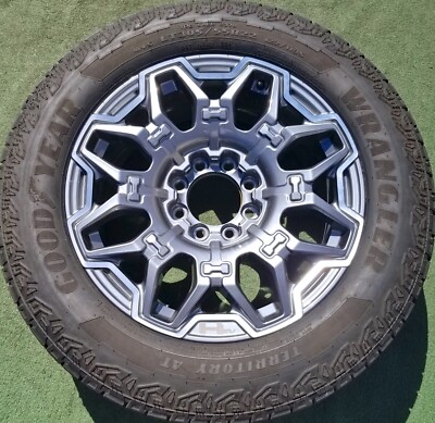 Factory GMC Hummer EV 22 inch Wheel 85% Tire SPARE OEM Grazen Metallic ...