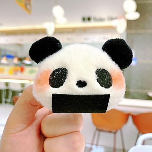 Cute Panda Rice Ball Plush Toy Doll Pendant Keychain Backpack Hangings ...