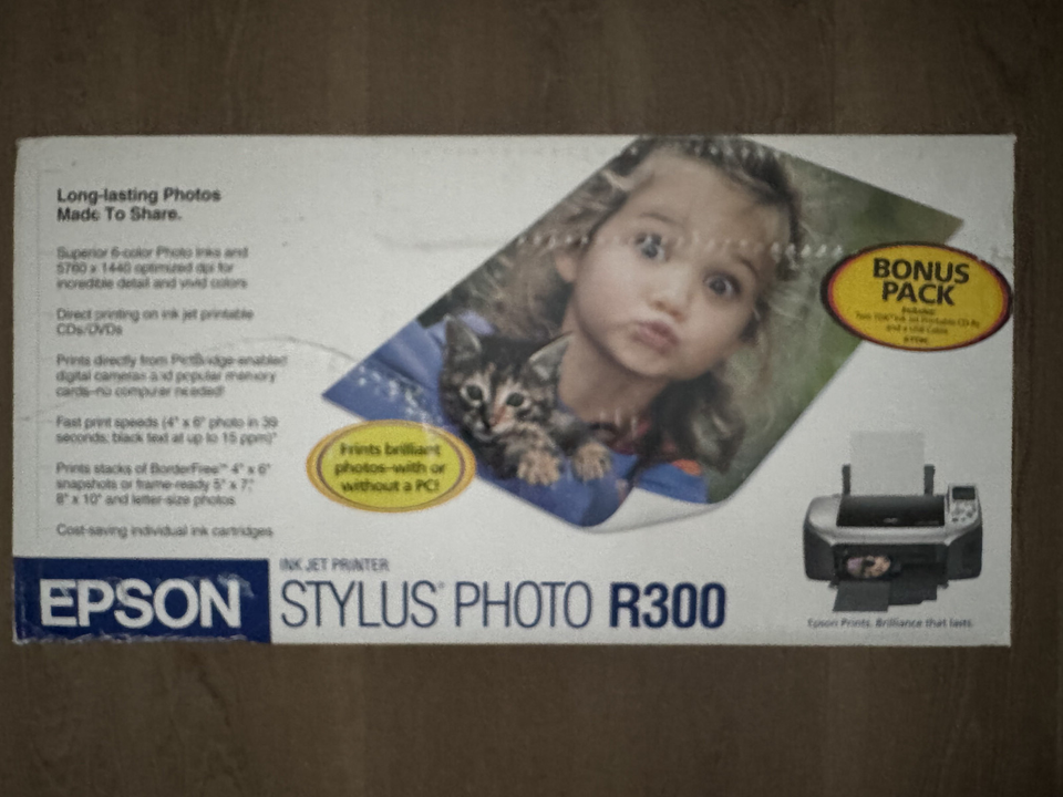 Epson Stylus Photo R300 Digital Photo Inkjet Printer Brand NEW | eBay