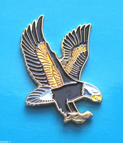FLYING BALD EAGLE - hat pin , lapel pin , tie tac , hatpin GIFT BOXED ...