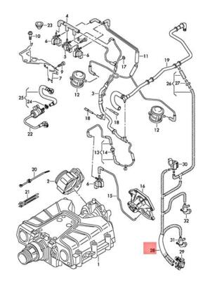 Genuine VW Touareg 7P5 7P6 Vacuum Hose 7P0133798A | eBay
