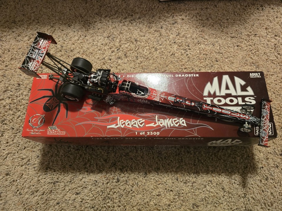 Nhra Drag Racing Scott Kalitta Jesse James 1/24 Dragster Autographed ...