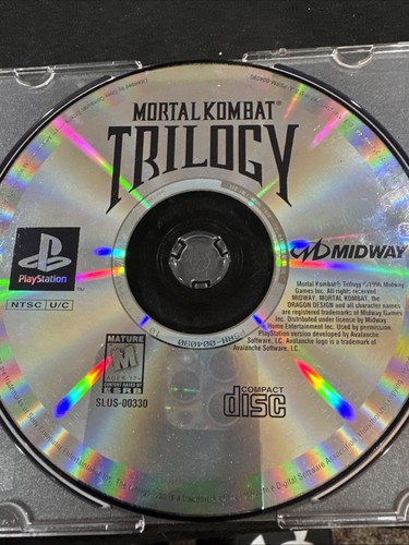 Mortal Kombat Trilogy PlayStation 1 PS1 Video Game Disc Only Midway ...