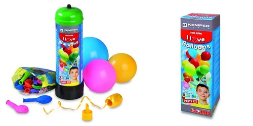 KEMPER Ensemble Bouteille Hélium 2,2LT Avec 30 Ballons Fête Party ...