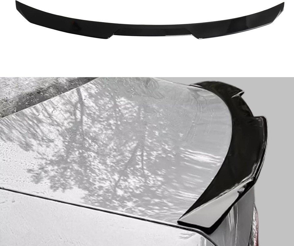 45in Rear Car Roof Lip UNIVERSAL Spoiler Wing Closs Black Tail Trunk V ...