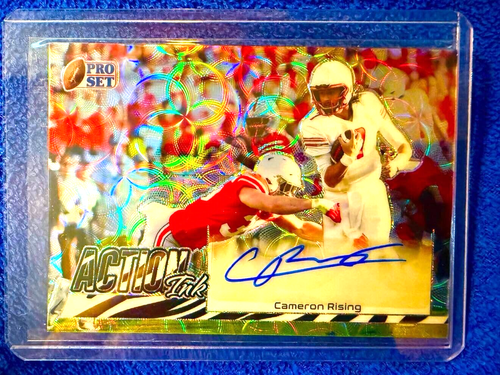 CAMERON RISING 2023 PRO SET ZEBRA SCOPE ACTION INK ROOKIE AUTO CARD RC ...