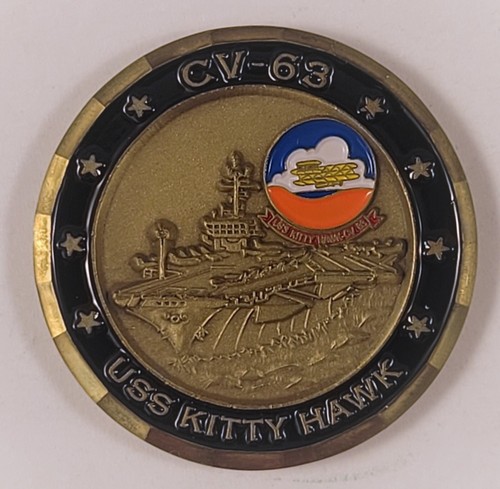 NEW USN - U.S. NAVY-USS Kitty Hawk - CV-63 - Challenge Coin - Free ...