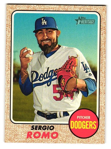 2017 Topps Heritage #592 Sergio Romo | eBay