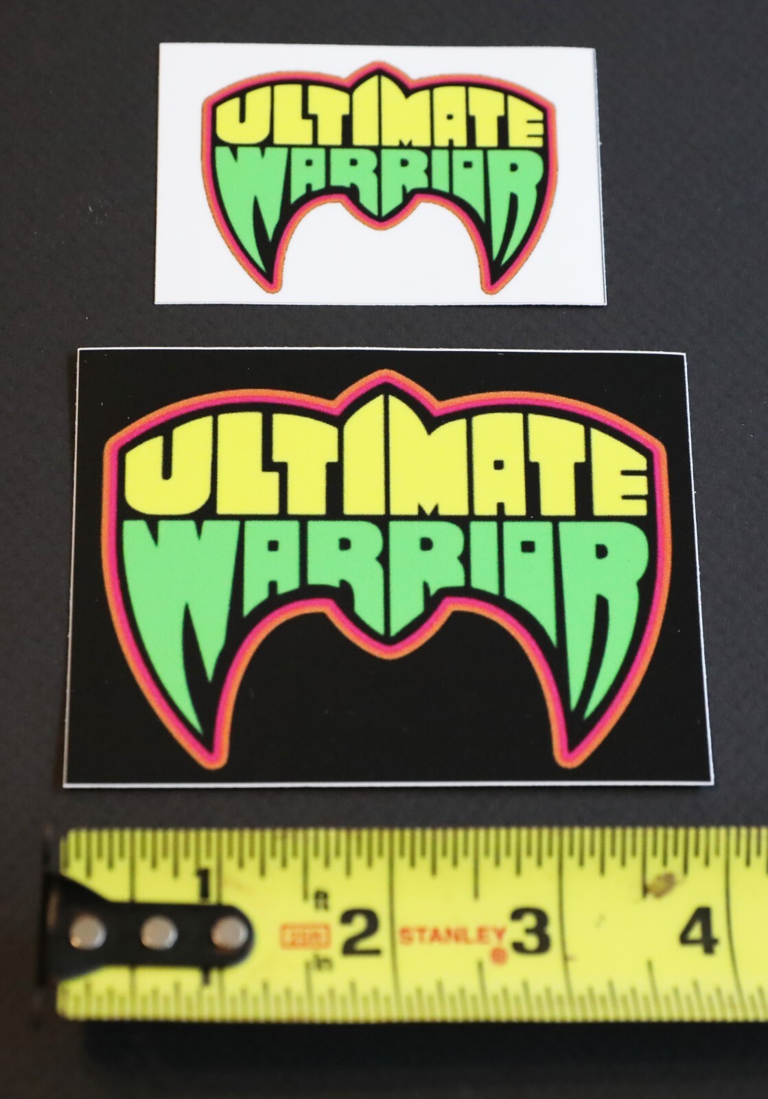 Ultimate Warrior Sticker Lot #2 One 4" x 3" & One 3" x 2" | eBay