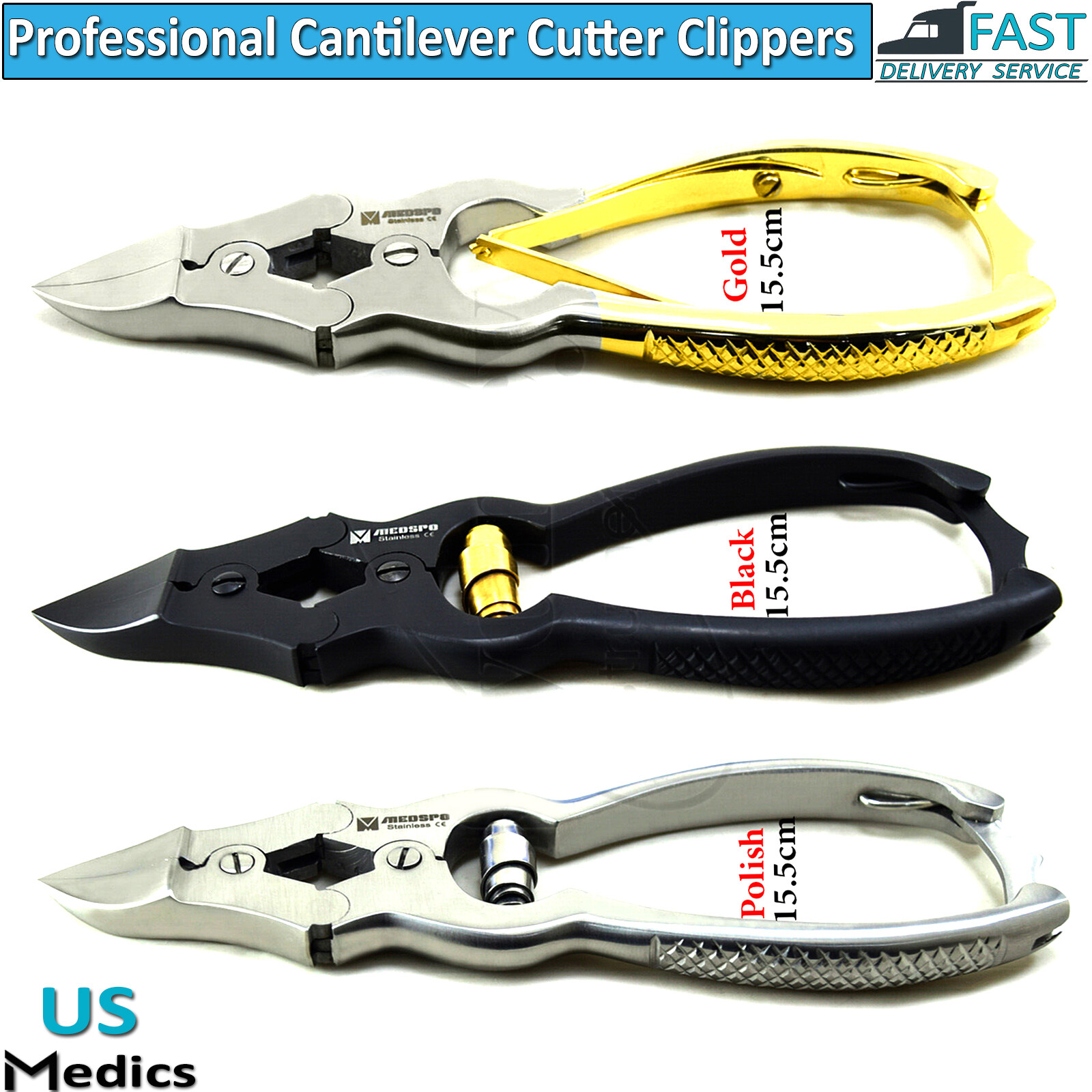 Heavy Duty Thick Toenail Cantilever Clippers Cutters Chiropody Podiatry ...