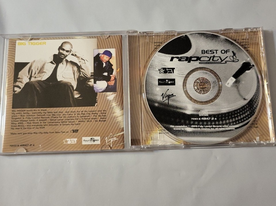 BEST OF RAP CITY Self-Titled 1999 CD Explicit Lyrics Nas Juvenile ...
