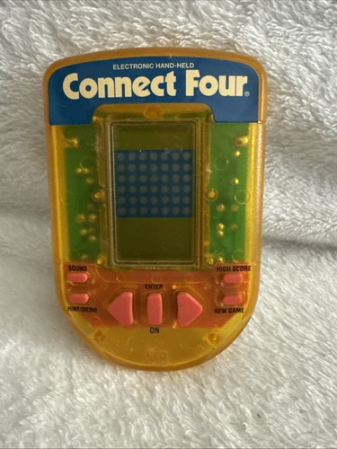 Vintage Connect Four 4 Electronic Handheld Game 1995 Travel Milton ...
