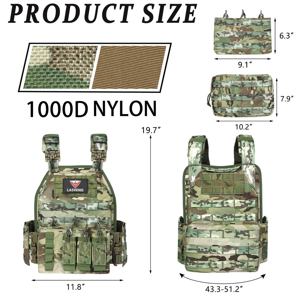 Quick Release Tactical Vest Lightweight Vests Adjustable Tactical Vest ...