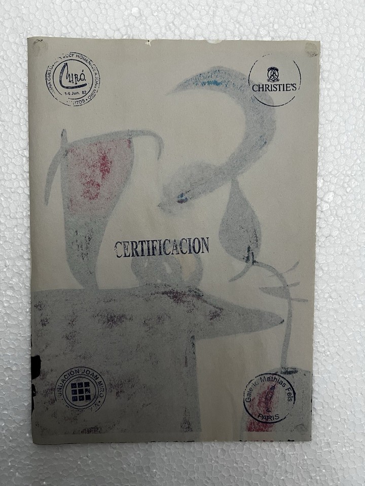 Joan Miro - Amazing Oil Painting - Signed - Stamped - A1 - Surrealism ...