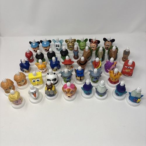 Good 2 Grow Lot 40 Juice Bottle Toppers Paw Patrol Trolls Disney ...