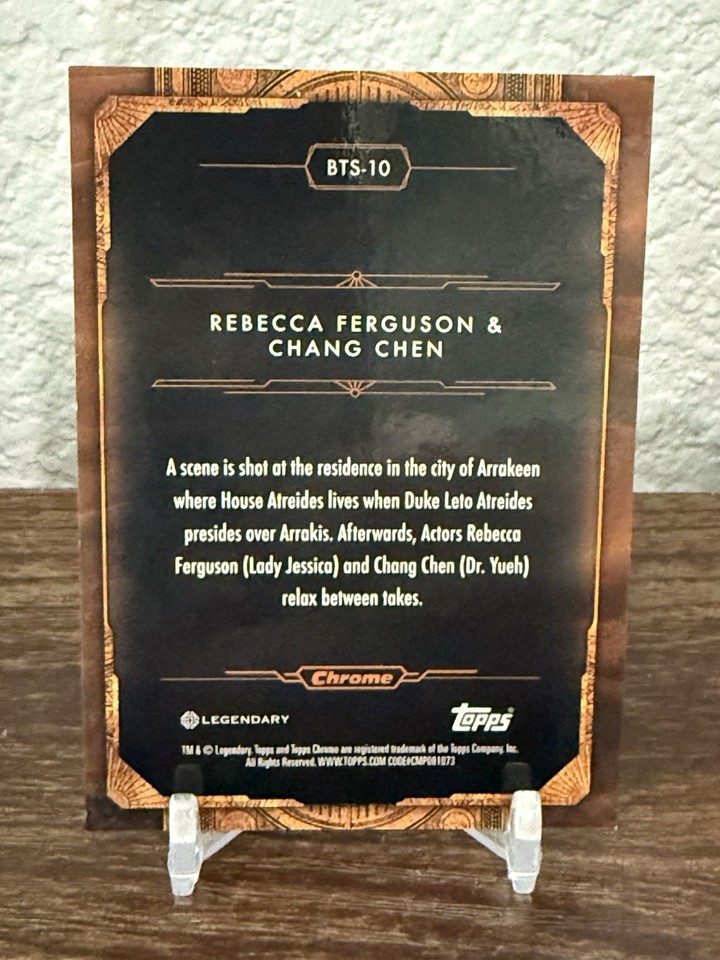 2025 Topps Chrome Dune Behind The Scenes #BTS-10 Rebecca Ferguson Chen ...