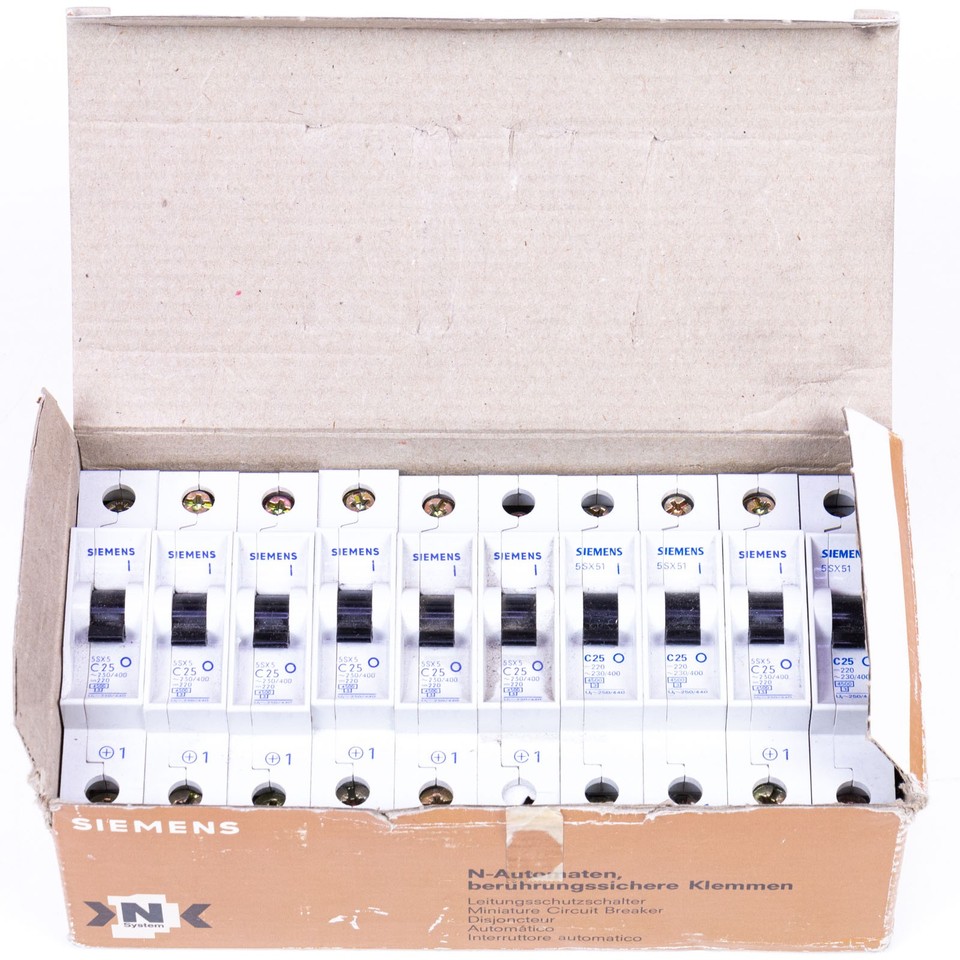 SIEMENS 5SX5 125-7 / 5SX51, Circuit Breaker T55 Curr. Sens 1-Pole, C ...