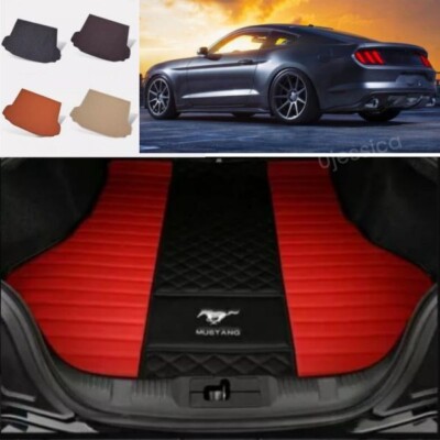 Car Trunk Mats For Ford Mustang Cargo Liners Rear Carpets Auto Pads | eBay