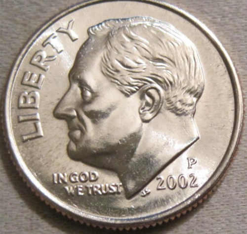 SELLING AS SHOWN - 2002 P UNCIRCULATED ROOSEVELT DIME ~ NICKEL CLAD ...