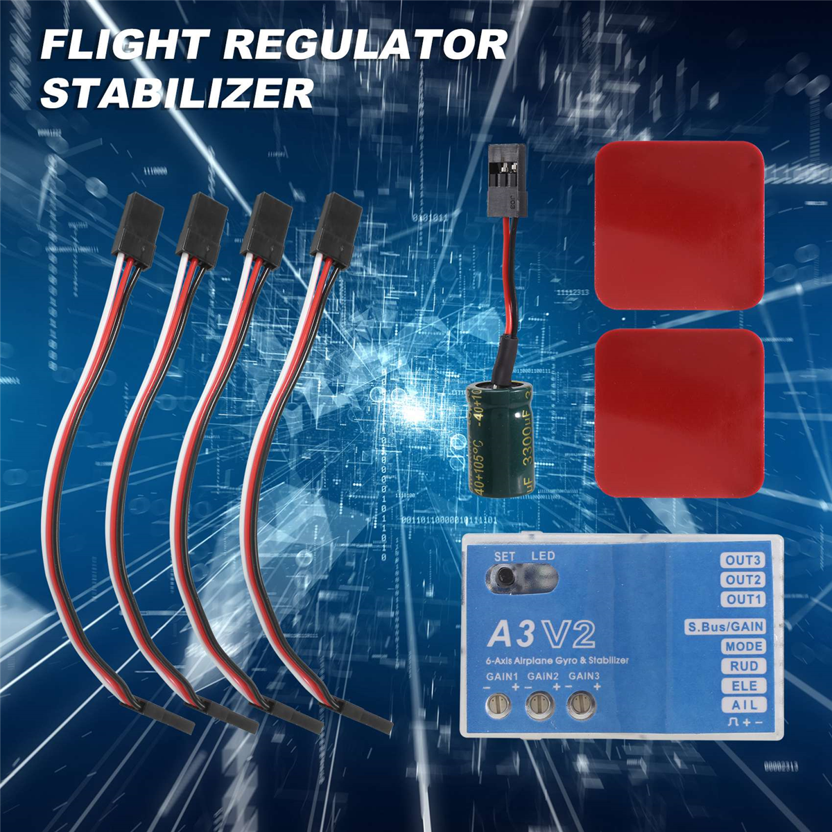 A3 V2 flight controller stabilizer 4 flight modes for RC airplane ...