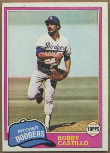 1981 Topps #146 Bobby Castillo Pitcher Los Angeles DODGERS FREE ...