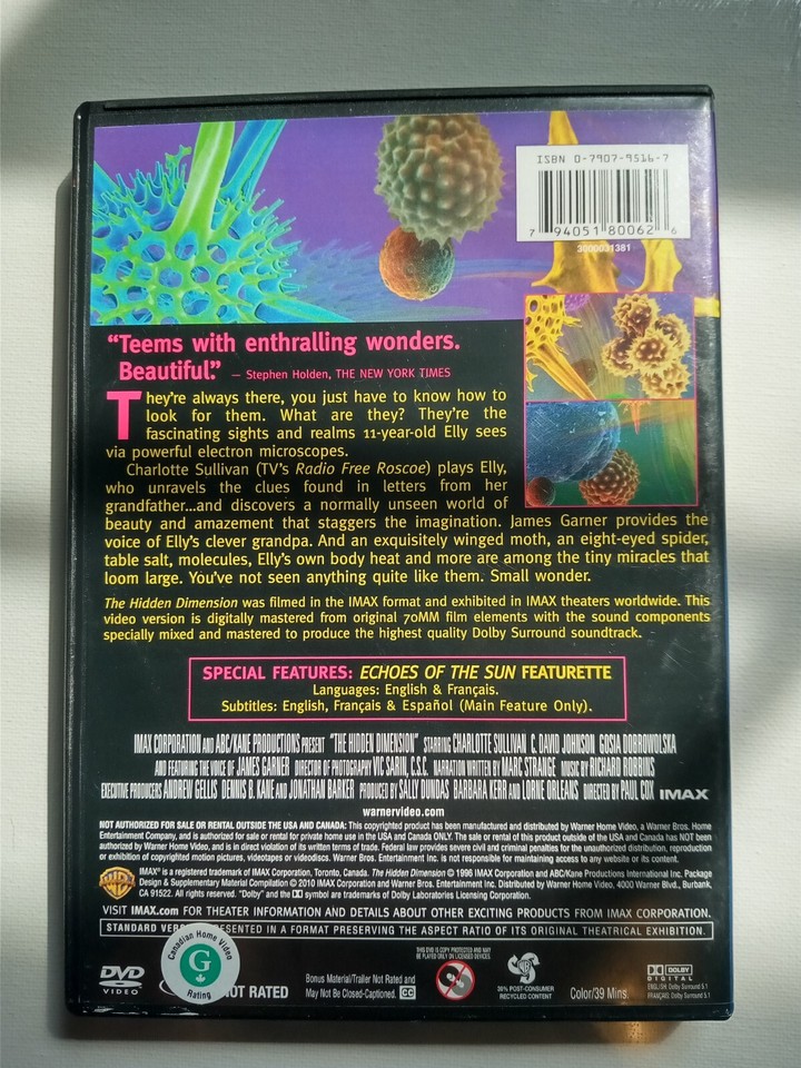 The Hidden Dimension (IMAX) DVD 794051800626| eBay