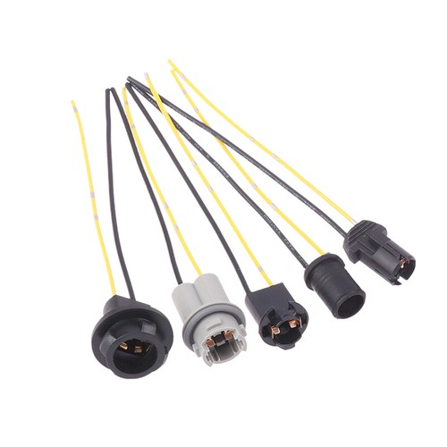 2PCS T10 T13 T15 Soft Bulb Holder Adapters Cable LED Bulb Connector ...