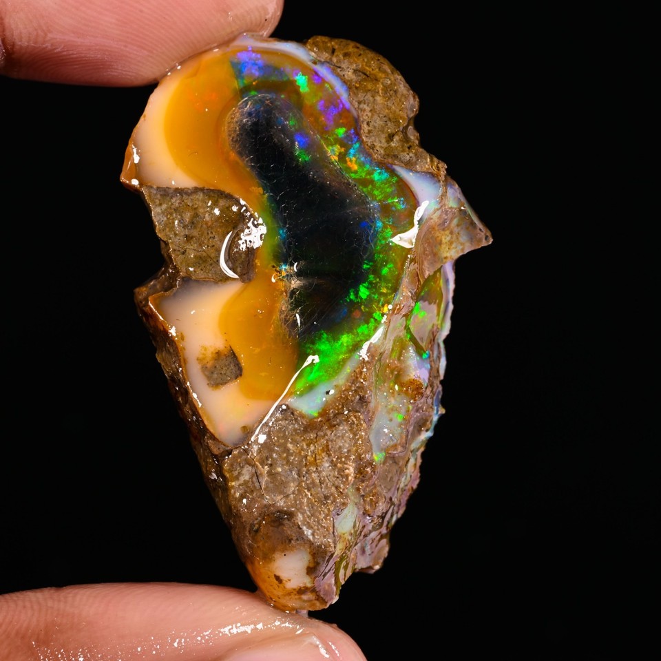 Fancy Opal Rough 96 Carat Natural Ethiopian Oil Opal Raw, Fire Opal ...