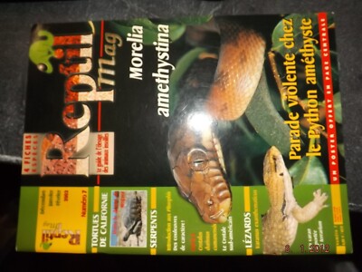 GC Revue Reptil Mag n°7 Python Amethyste / Pituophis / Crotale ...