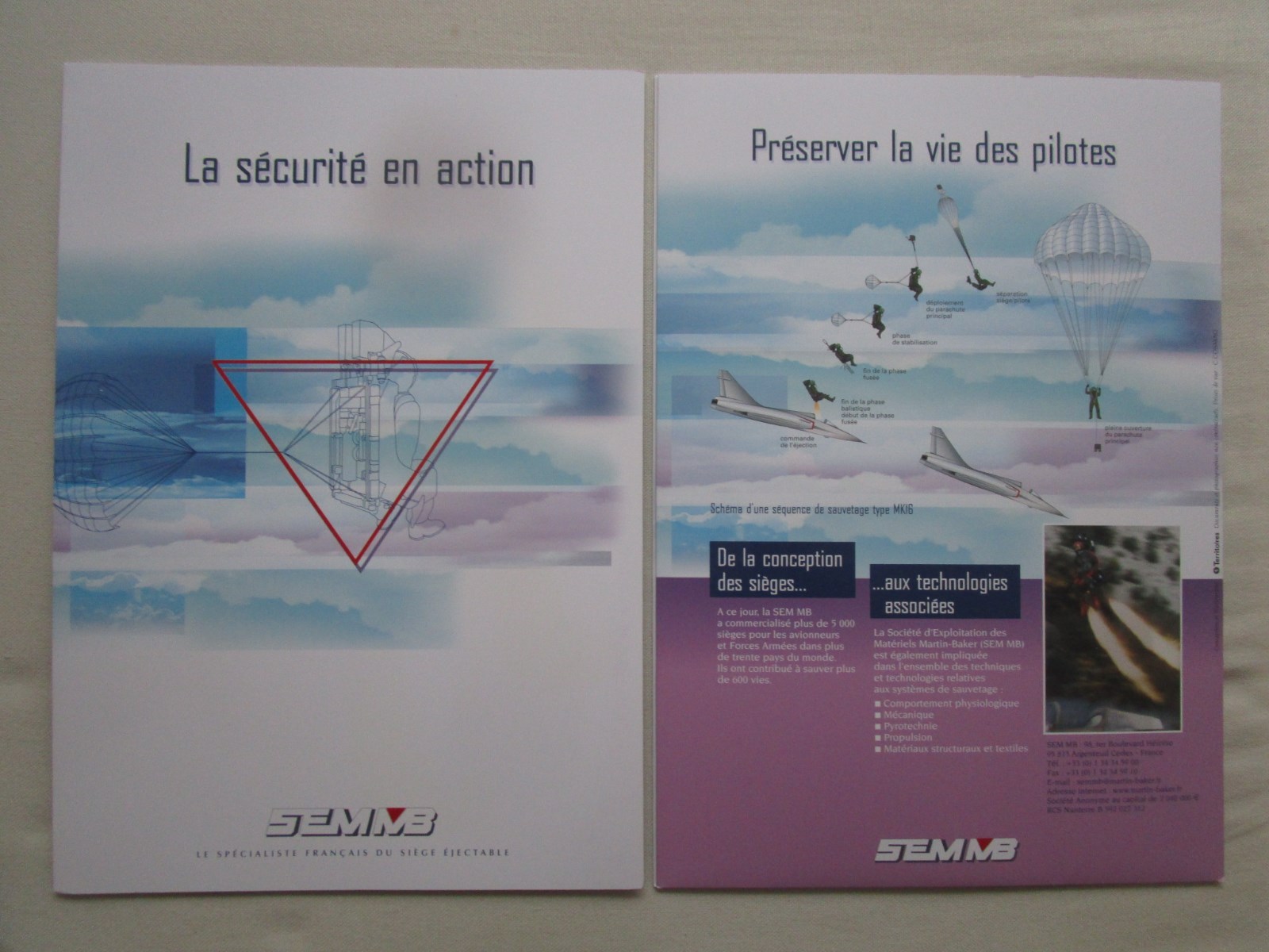 DOCUMENT SIEGE EJECTABLE SEMMB MARTIN BAKER EJECTION SEAT RAFALE MK16 ...