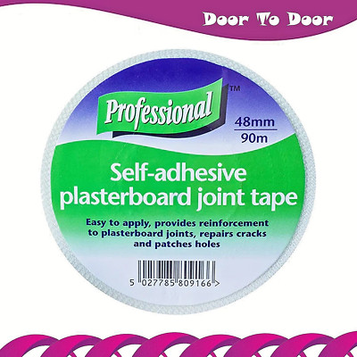 PROFESSIONAL DRYWALL SCRIM SELF-ADHESIVE PLASTERBOARD JOINT TAPE - 48MM ...