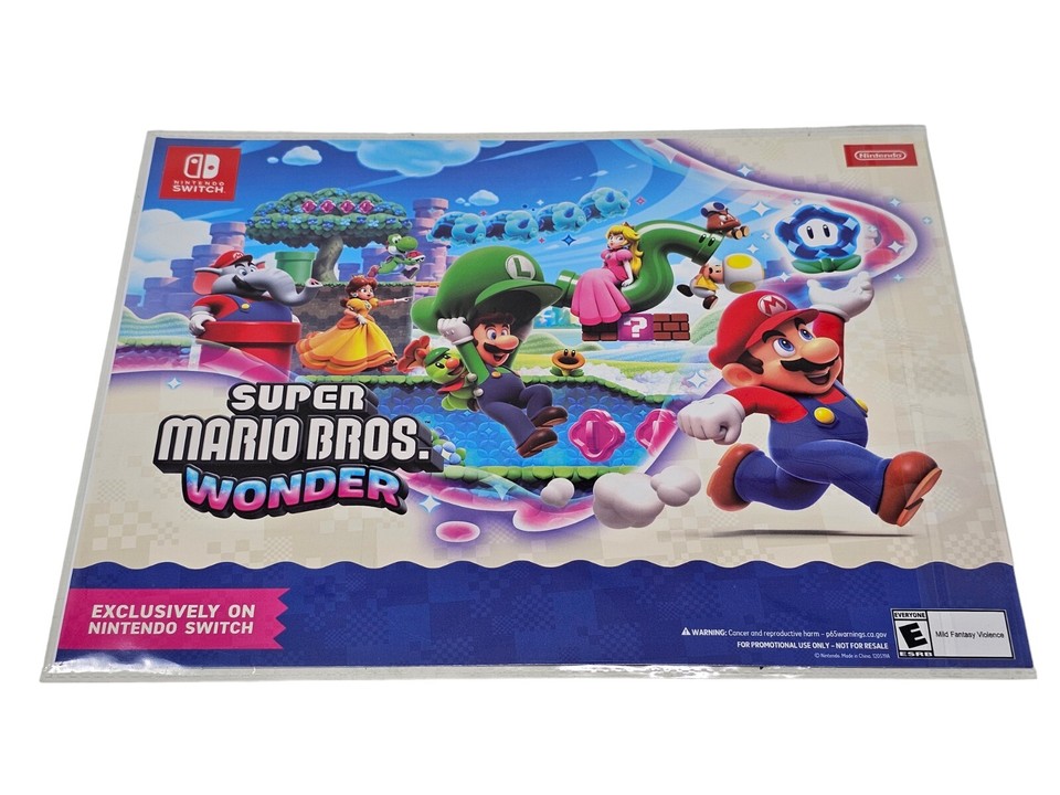 Super Mario Bros. Wonder Sticker Sheet GameStop Preorder Exclusive ...