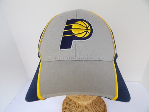 Indiana Pacers Hat Cap Snap Back NBA Basketball Blue Gray Logo Main ...