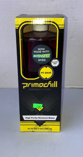 PrimoChill Ice Blood Red PC Base Computer Water Cooling Fluid 32 fl oz ...