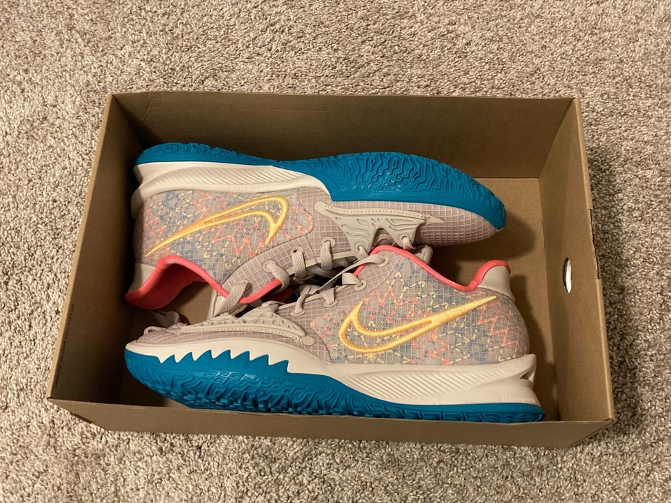 Sz 16 Men- Nike Kyrie Low 4 N7 Desert Sand Pink Blue Basketball Shoes ...