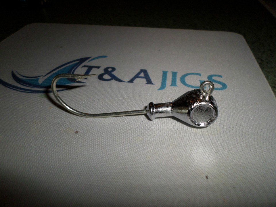 10 Cobia Jig Heads T&A JIGS Weight+Color Choice Striper Grouper Snook ...