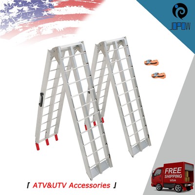 1500lbs Capacity 7.5' 2x Aluminum Folding Loading Ramps Kit For ...