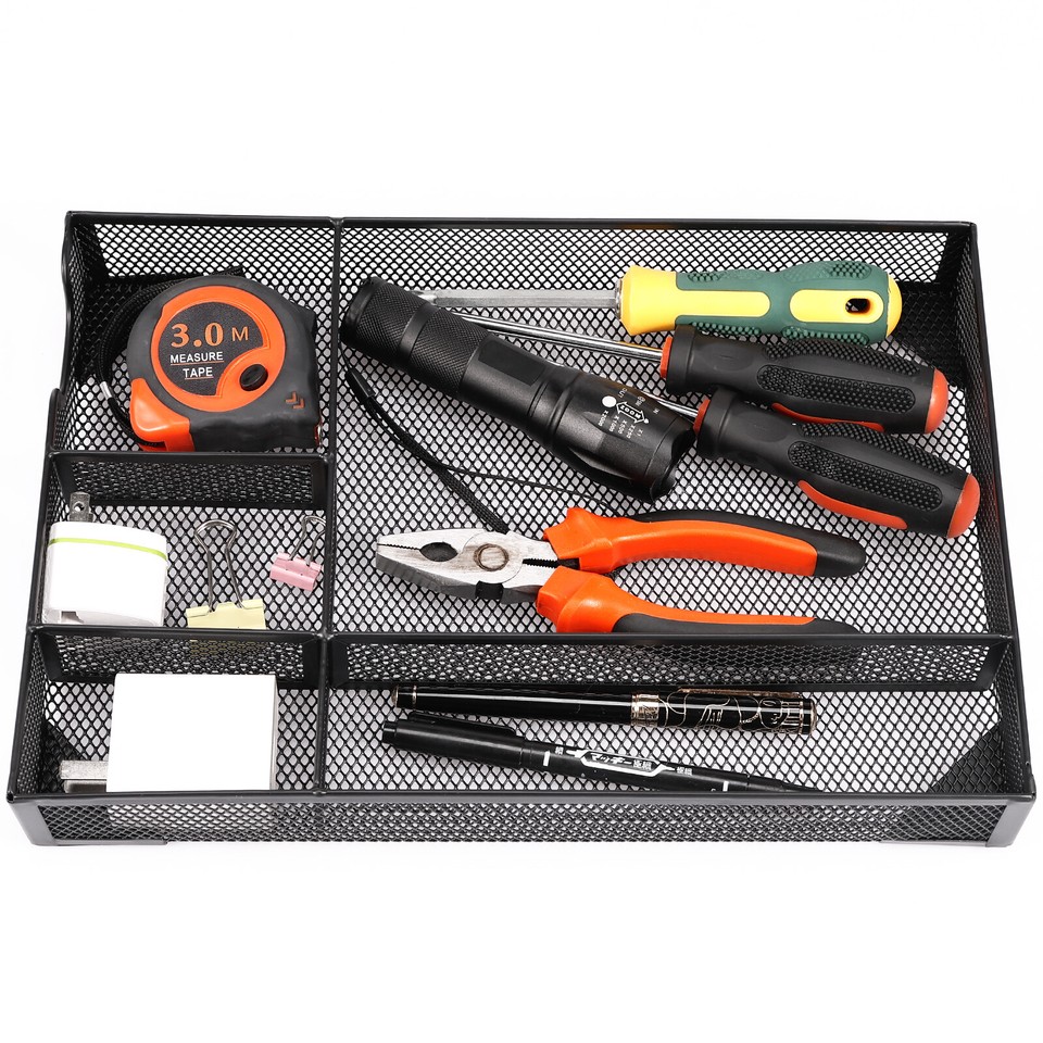 Desk Drawer Organizer Tray 5 Compartments Desk Drawer Organizer qrZAr ...