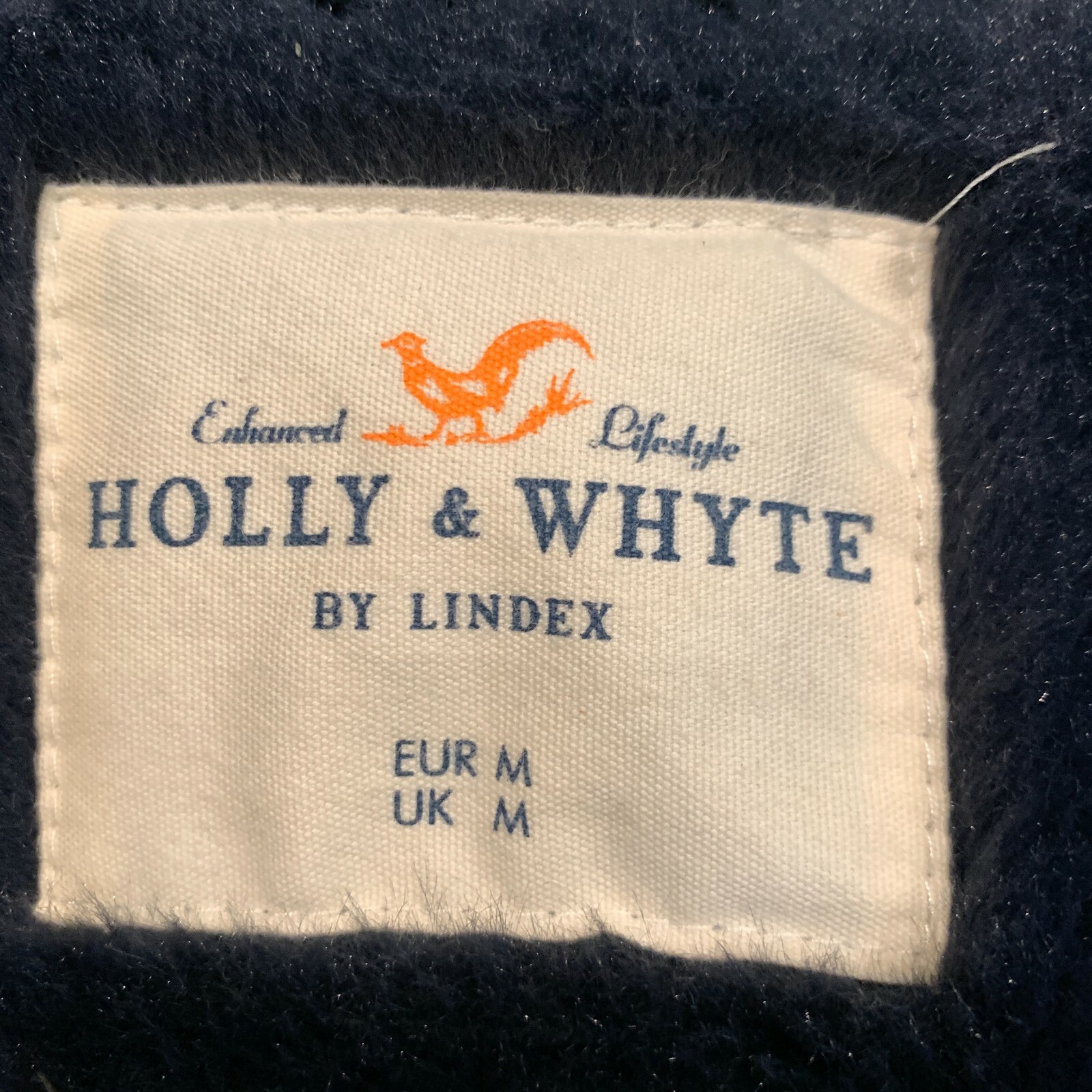Holly & Whyte By Lindex Quilted Jacket Coat Full Zip EUC Navy Blue Eur ...