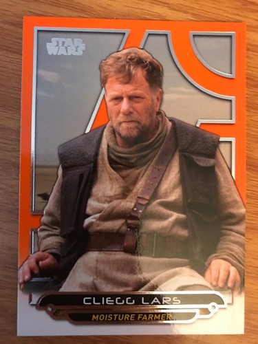 2017 Star Wars Galactic Files Reborn #AOTC-9 Cliegg Lars ORANGE NrMint ...