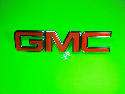 GMC TERRAIN 2016-2021 RED EMBLEM BADGE NAMEPLATE GRILLE NEW OEM ...