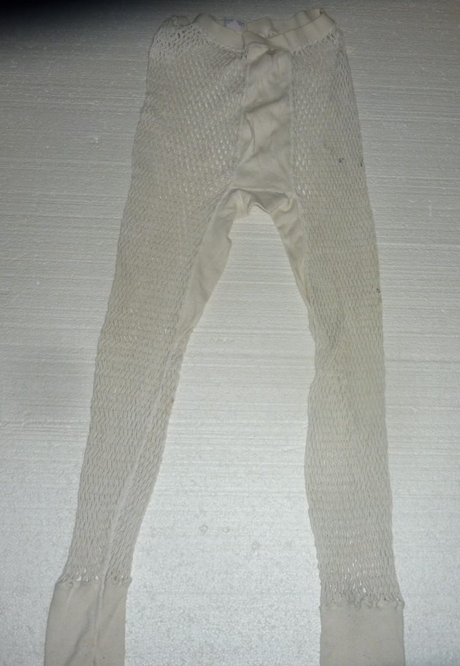 Scandinavian Knitters Unisex Mesh Fishnet Long John Pants Medium 34-36 ...