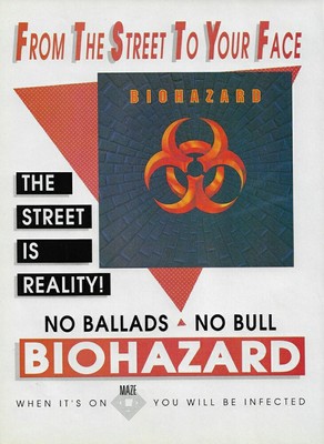 Biohazard Self-Titled Debut Album 1990 Promo Ad 8x11 Mini Poster | eBay